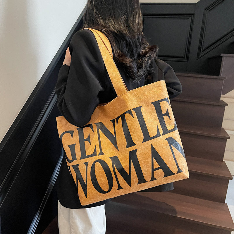 Tyvek Casual Cool Letter Printing Large Capacity Totes – DGSM